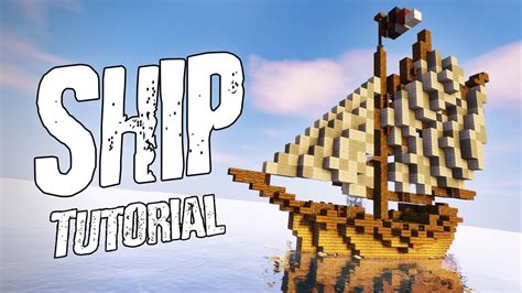 How To Build A Medieval Ship Minecraft Tutorial Youtube