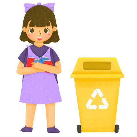 niña reciclaje basura 21155884 PNG