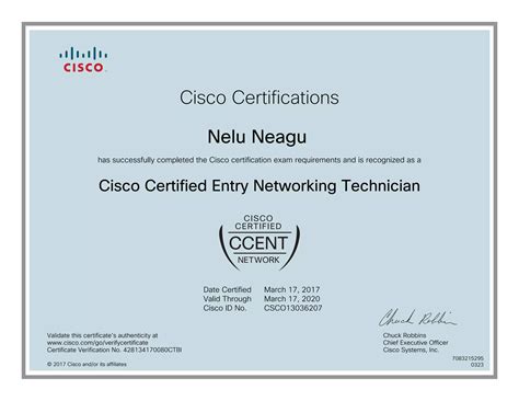 Certificate Ccent Ppt