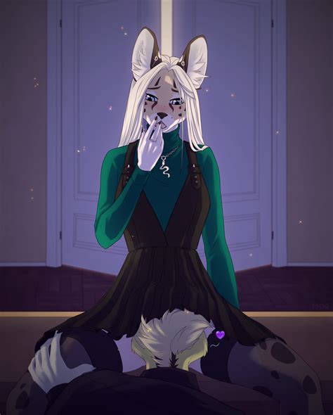 Rule 34 5 Fingers Acino Acino Artist Anthro Blonde Hair Blue Eyes Blush Cheetah Clothed