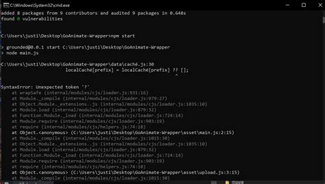 Error When Starting GoAnimate Wrapper Issue 49 GoAnimate Wrapper