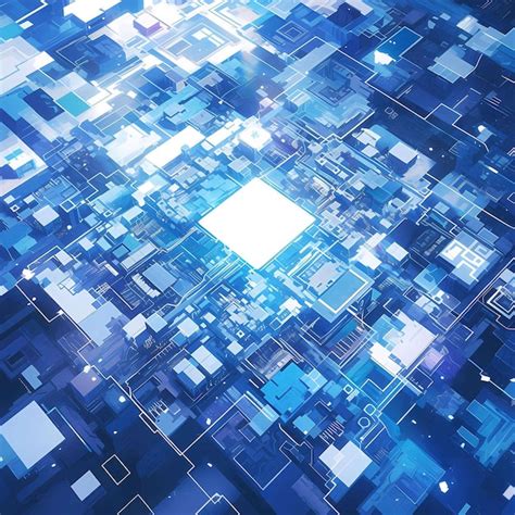 Premium Photo Hightech Digital Network Hub Abstract Futuristic Technology And Connectivity