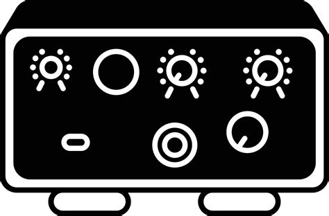 Amplifier Box Glyph And Line Vector Illustration 42601947 Vector Art At