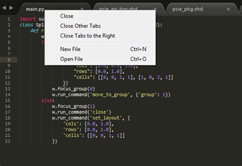 Plugins How Do I Add A Command To The Tab Context Menu In Sublime