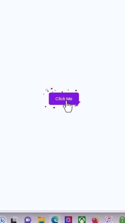Button Click Animation In Html Css And Javascript Youtube