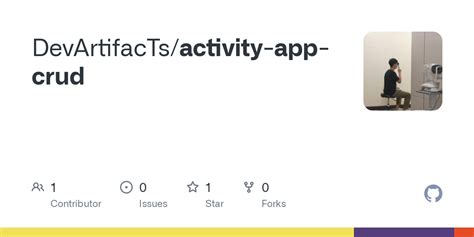 github devartifacts activity app crud
