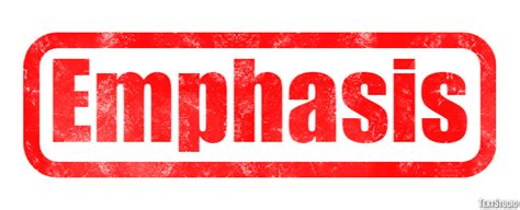 emphasis text effect and logo design word