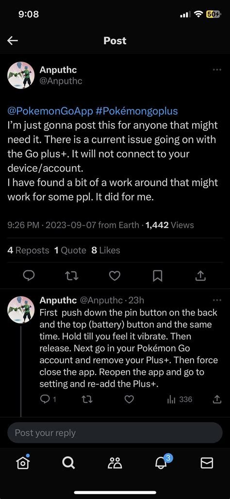 Possible Workaround For Pokémon Go Plus Disconnect Issue Rpokemongo