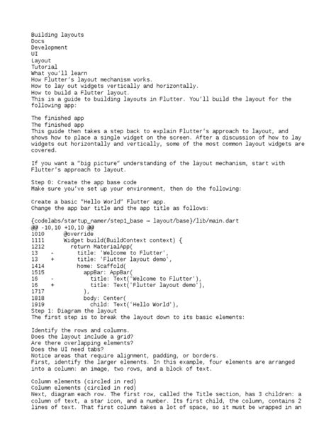 Flutter Tutorial 2 Pdf Icon Computing Computer Programming
