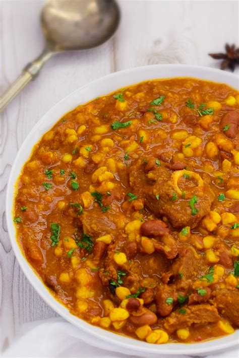 Curried Samp And Beans With Lamb Recipe South African Recipes Vegetable Curry Recipes