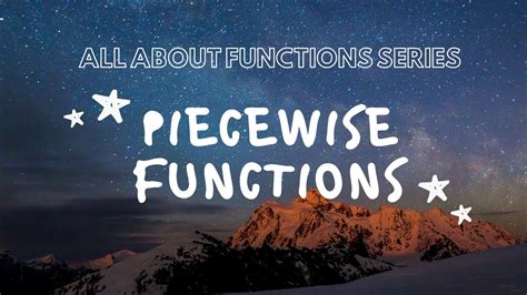 Graphing Piecewise Functions YouTube