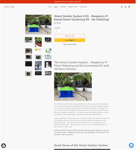 Smart Garden System Dash App Screens On Your Raspberry Pi Switchdoc Labs Blog