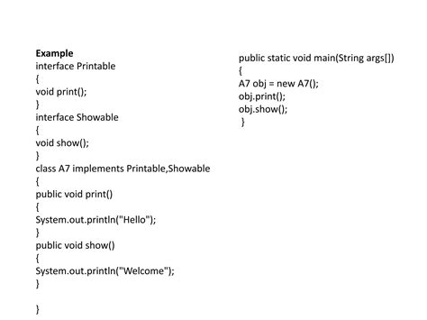 abstract classes and interfaces ppt