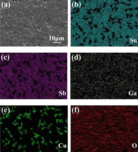 Eds Analysis Of Elemental Distributions In Ssgo0 04 Ceramic A Sem