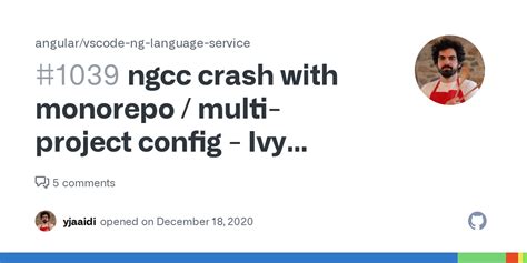 Ngcc Crash With Monorepo Multi Project Config Ivy Native Ls · Issue