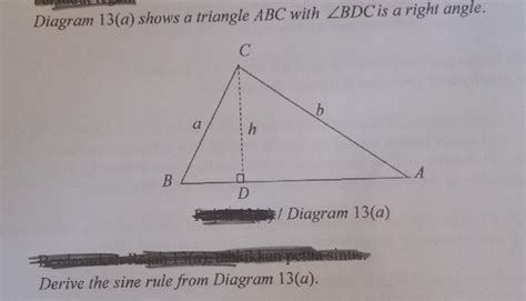 Solved Diagram 13a Shows A Triangle Abc With Angle Bdc Is A Algebra