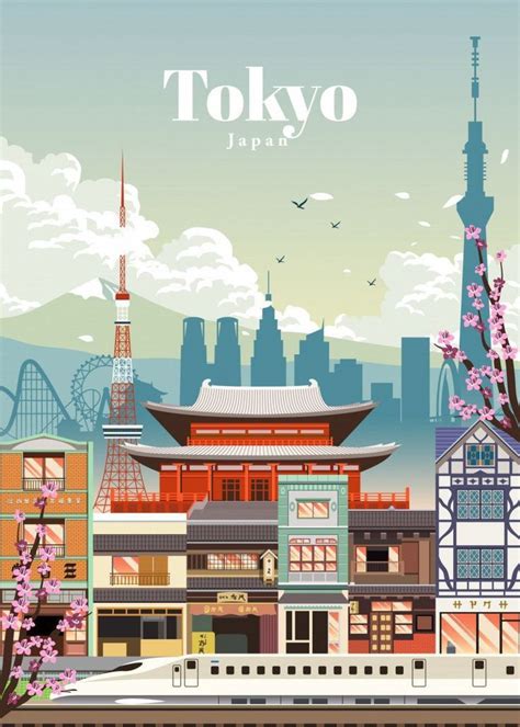 Pin By Oz Martinez On Travel Japanese Poster Design Tokyo Travel