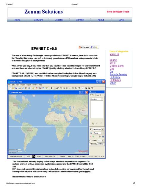 Epanet Z V05 Free Software Tools Download Free Pdf Application