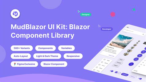 mudblazor ui kit blazor component library figma