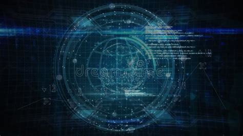 Animation Of Data Processing And Connections With Globe Stock Video