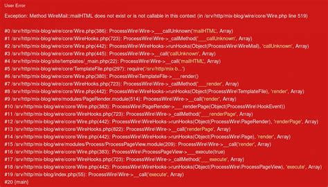 [ solved ] wiremail mailhtml does not exist general support processwire support forums