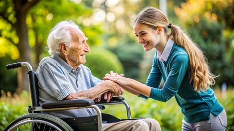 A Kind Volunteer Provides Practical Help And Assistance To An Elderly