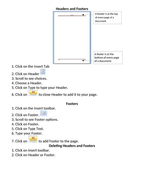 Ms Word Practical Headers And Footers Click On The Insert Tab Click On Header Scroll