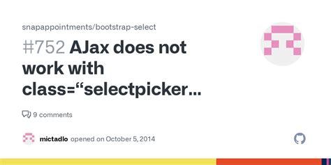 Ajax Does Not Work With Class“selectpicker Form Control” In Drop Down