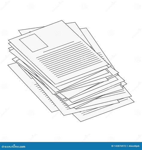Heap Stack Of Paper Document File Web Icon Vector Symbol Icon Design Beautiful Illustration