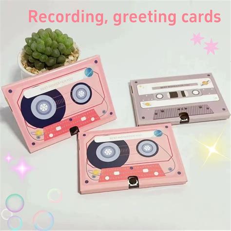 60seconds Voice Message Recorder Cassette Tape Customizable Sound