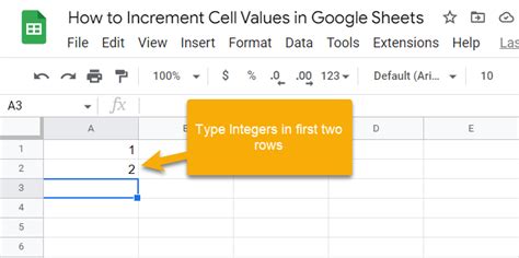 How To Increment Cell Values In Google Sheets Spreadsheet Daddy