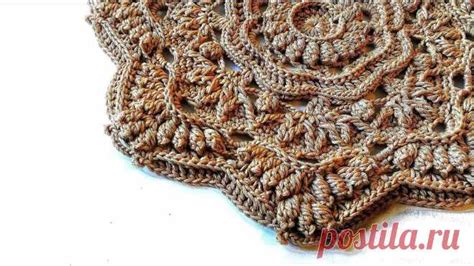 Видеоурок крючком рельефная салфетка Пошаговые мастер классы по шить Вязание и рукоделие Постила