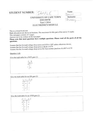 Lab 3 EEE Lab 3 EEE1006F UCT Studocu