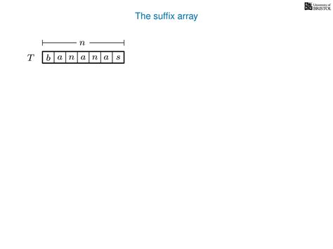 Pattern Matching Part Two Suffix Arrays Ppt