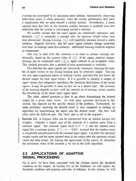 23 Applications Of Adaptive Signal Processing Pdf