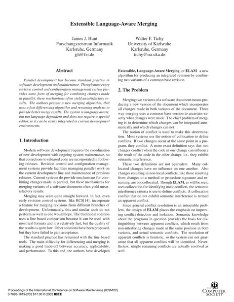 Pdf Extensible Language Aware Merging