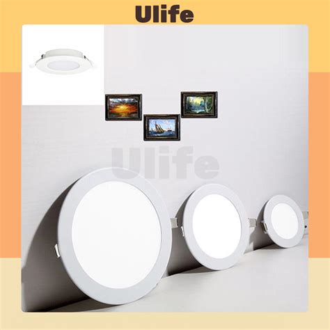 Jual Downlight Panel LED Inbow Bulat LAMPU DOWNLIGHT LED Lampu Downlight LED Panel W W