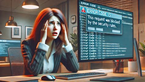 Website Error Error Code 15 This Request Was Blocked By The Security