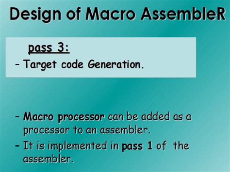 Macro Processor Macro Definition And Call Macro Expansion