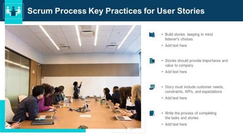 Scrum Process Key Practices For User Stories PowerPoint Templates Slides And Graphics