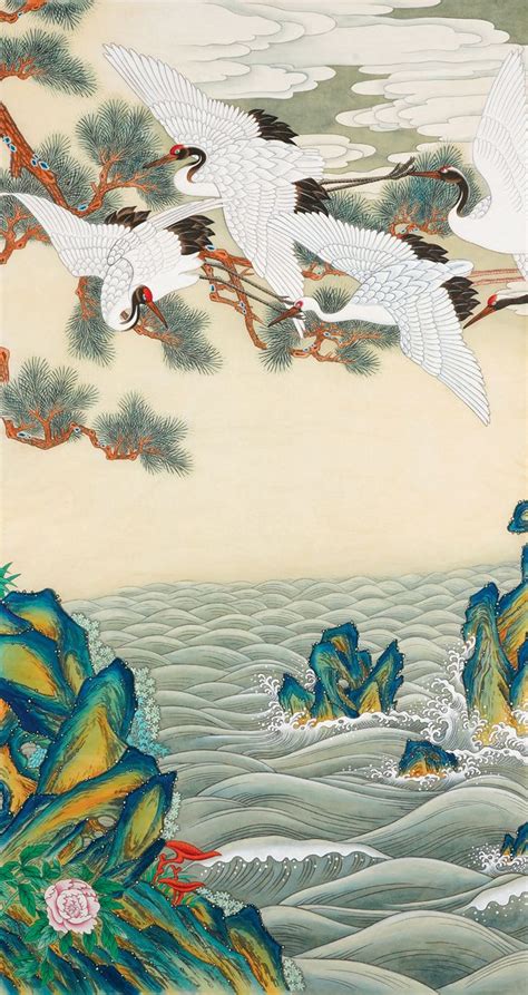 유재숙 작가와 함께하는 군학도 그리기Ⅲ 월간민화 한국의 미술 민화 새 그림