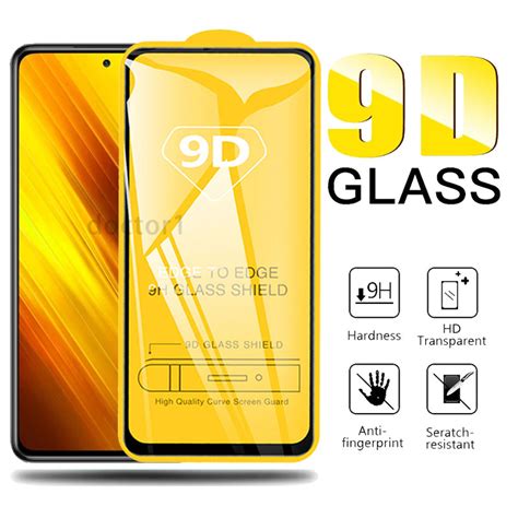 9d Full Cover Tempered Glass For Xiaomi Mi Poco C75 C61 C65 C55 C40 F6 F5 F4 X7 X6 X5 X4 X3 F3