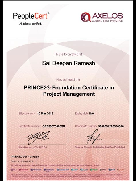 Sai Deepan Ramesh On Linkedin Prince2 11 Comments