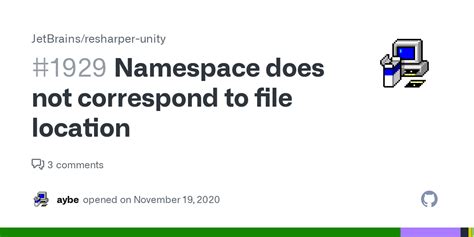 namespace does not correspond to file location · issue 1929 · jetbrains resharper unity · github