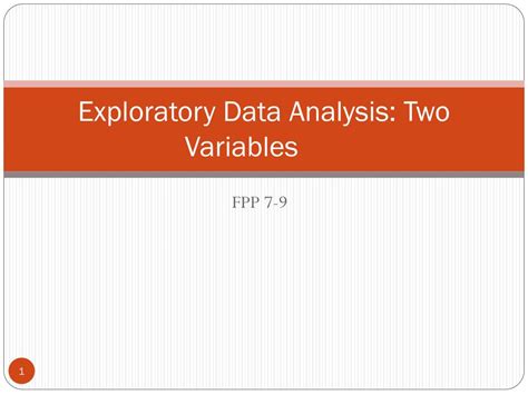 Ppt Exploratory Data Analysis Two Variables Powerpoint Presentation