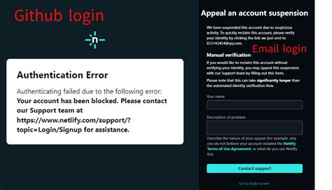 My Netlify Account Wont Log In Admin Netlify Support Forums