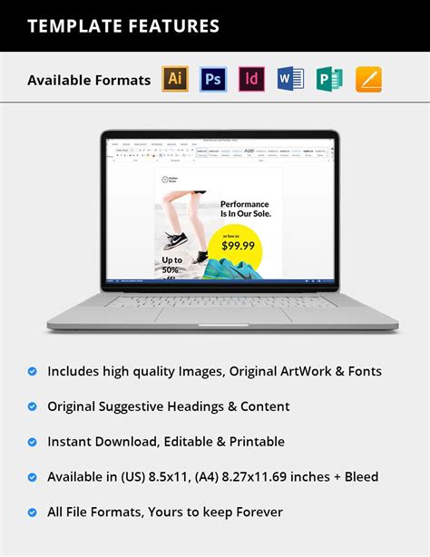 Promotional Flyer Template In Psd Word Publisher Pages Illustrator