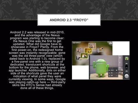 Timeline Of Android Os Ppt