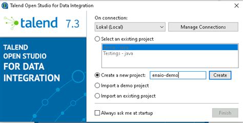 Talend Enaio Strecke Getting Started Javatalend Ecm Community