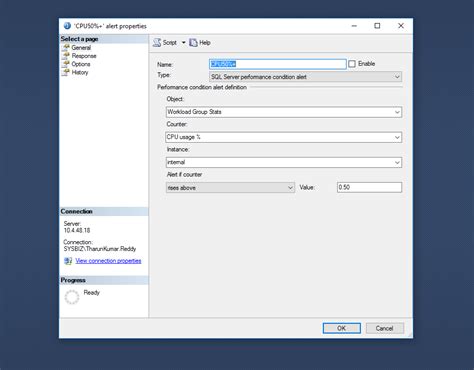 Sql Server Cpu Usage Alert Is Not Working For Alert If Counter